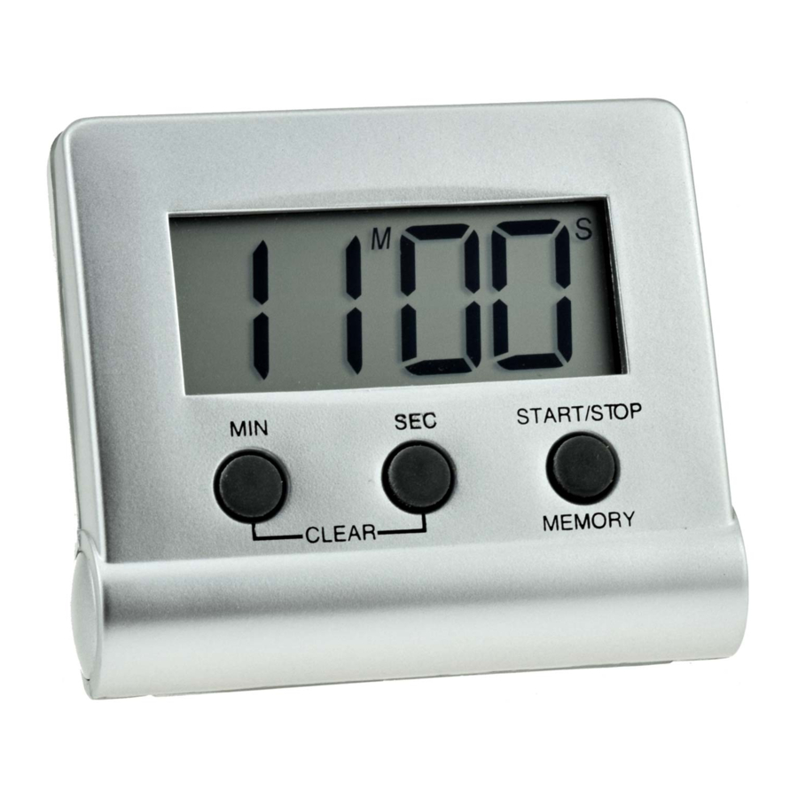 Oregon Scientific TR112 - Min/Sec 3 Keys Countdown Timer Manual ...