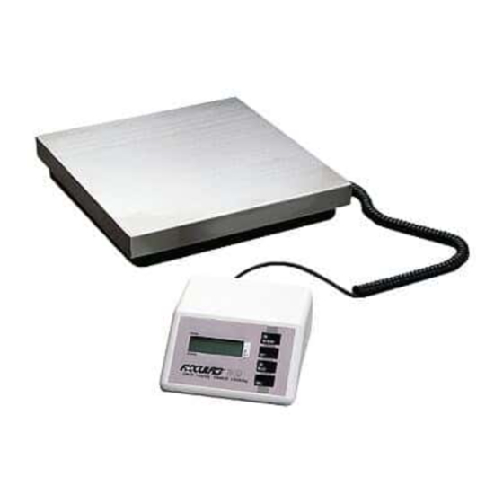 Acculab SV-30, SV-50, SV-100 - Bench Scale Manual | ManualsLib