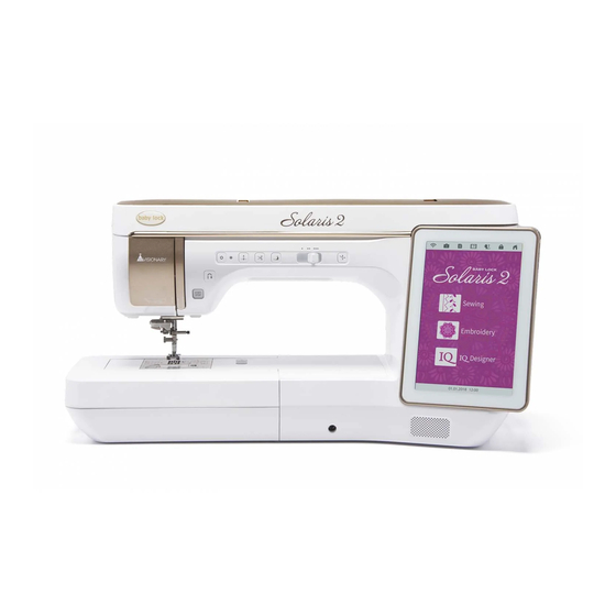 BABY LOCK SOLARIS 2 INSTRUCTION AND REFERENCE MANUAL Pdf Download ...