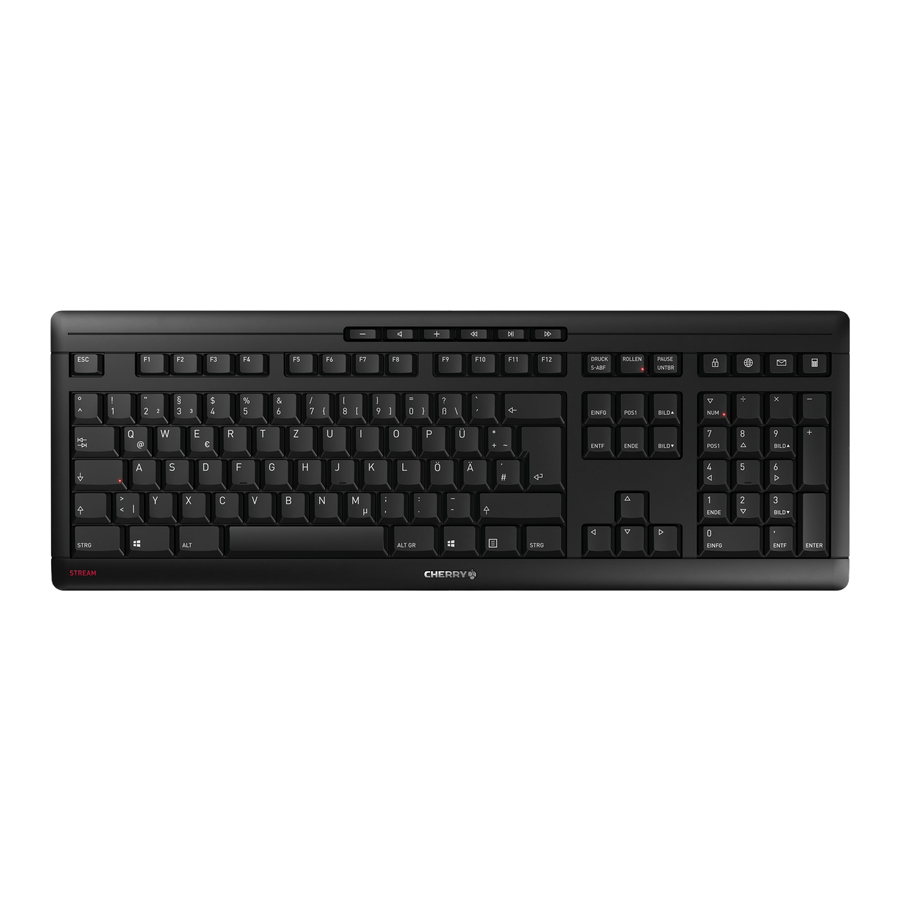 Cherry STREAM KEYBOARD WIRELESS JD-85K, JD-85R Manual | ManualsLib