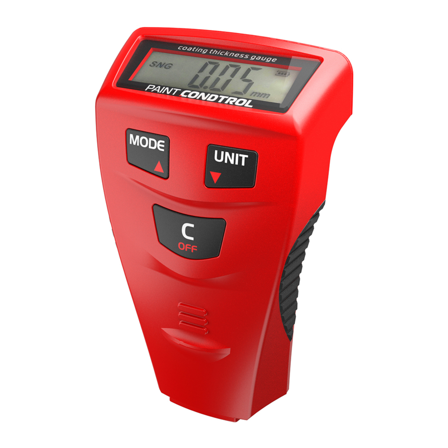 CONDTROL PAINT - Coating Thickness Gauge Manual | ManualsLib