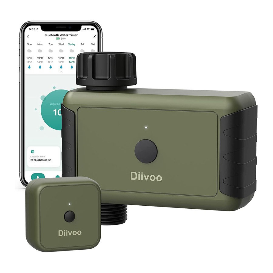 Diivoo WT-03W - WiFi Sprinkler Timer with Rain Delay Manual | ManualsLib