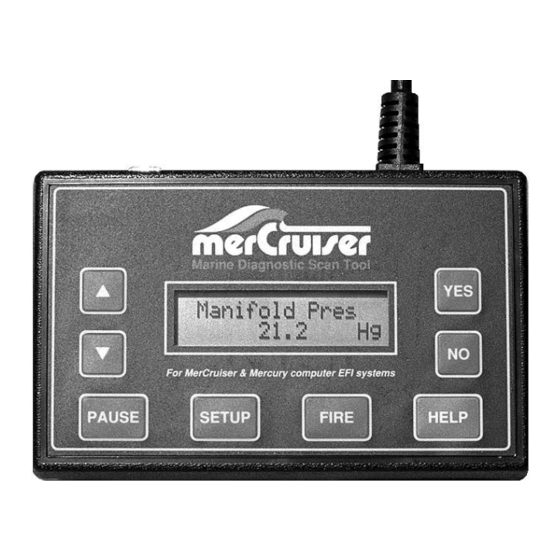 MERCRUISER SCAN TOOL USER MANUAL Pdf Download | ManualsLib