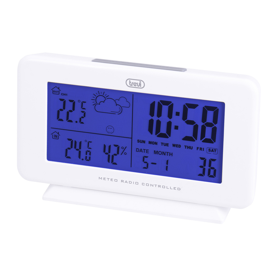 Trevi ME 3P08 RC - Meteo Station With External Sensor Manual | ManualsLib