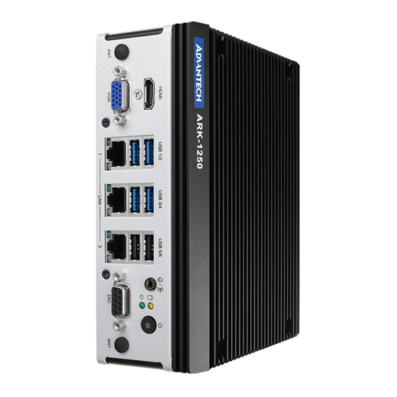 ADVANTECH ARK-1250L USER MANUAL Pdf Download | ManualsLib
