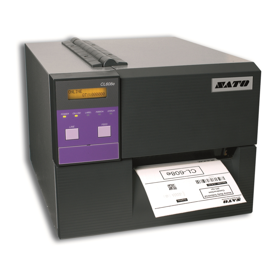SATO CL608 SERVICE MANUAL Pdf Download | ManualsLib