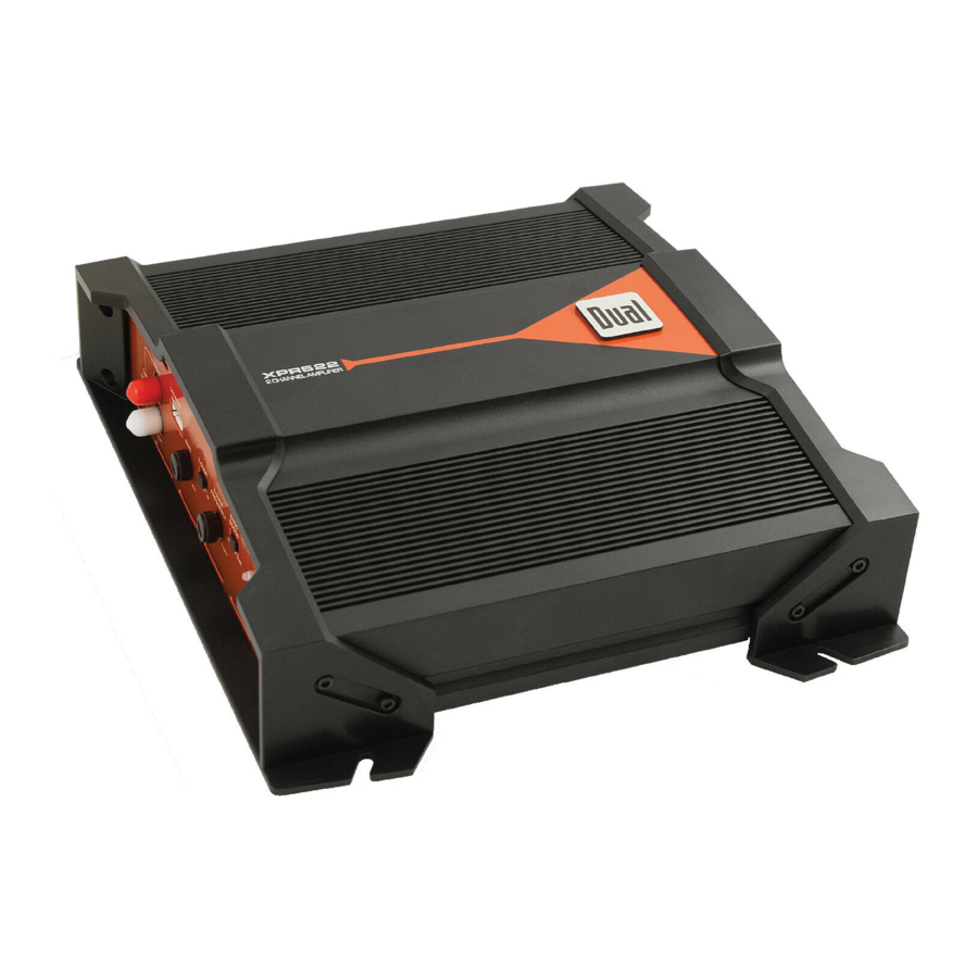 Dual XPR522, XPR540 - Mobile Power Amplifiers XPR Series Manual ...