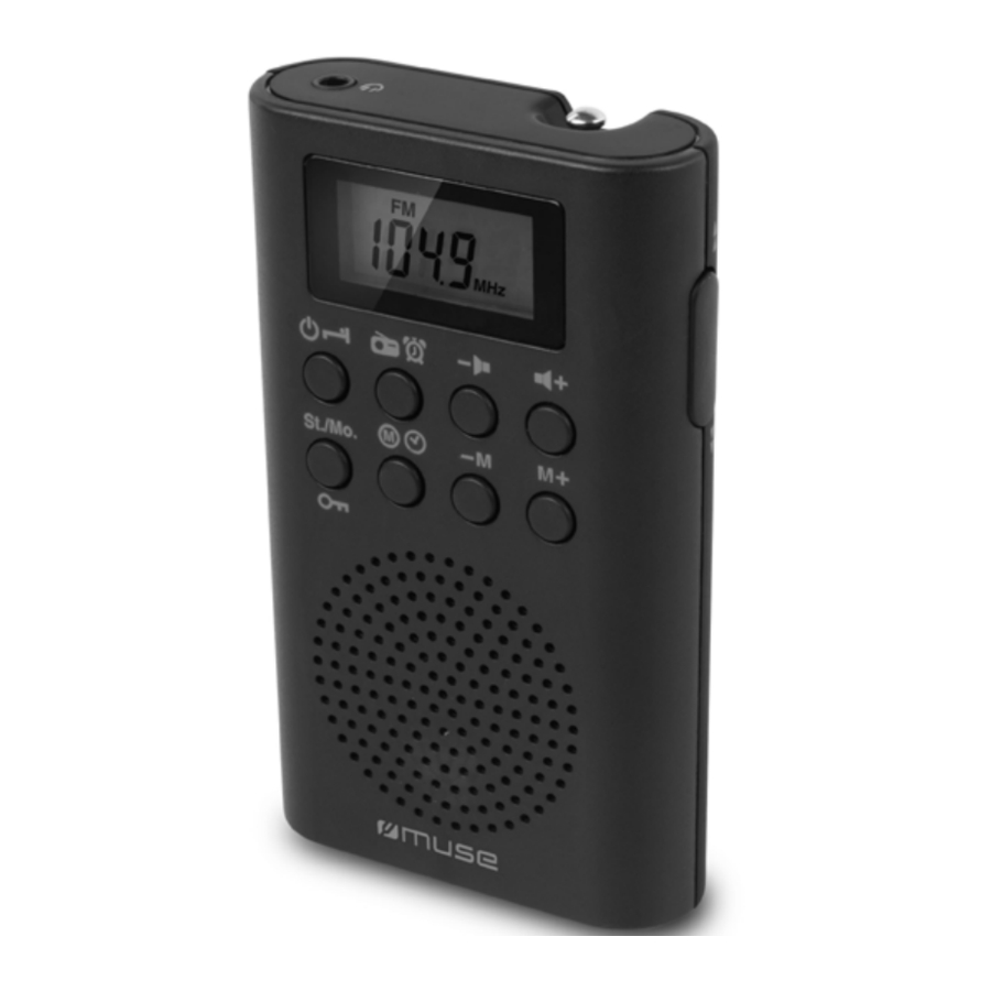 Muse M-02 R - 2 Band Pocket Radio PLL Manual | ManualsLib