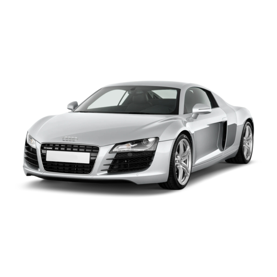 AUDI R8 QUICK REFERENCE MANUAL Pdf Download | ManualsLib