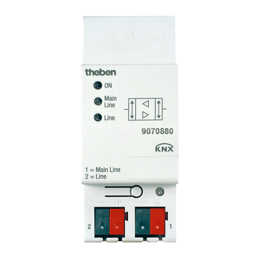 Theben S KNX 9070880 - Line Coupler Manual | ManualsLib