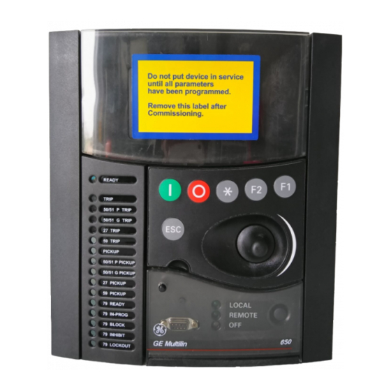 GE MULTILIN F650 INSTRUCTION MANUAL Pdf Download | ManualsLib