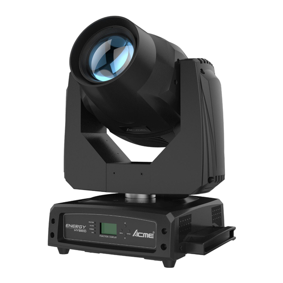 ACME ENERGY HYBRID DMX lighting fixture User Manual | ManualsLib