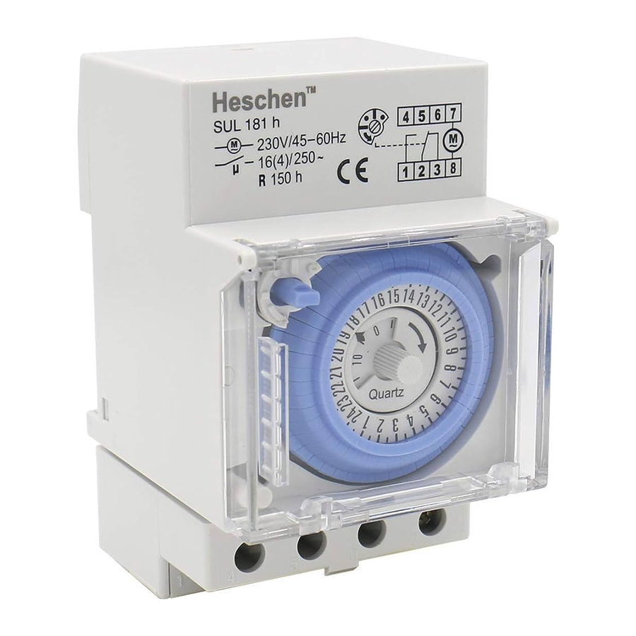 Theben SYN 161 h, SUL 181 h - Electromechanical Timer Manual | ManualsLib