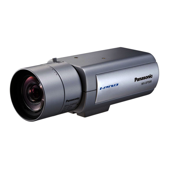 PANASONIC I-PRO WV-SP306 SPECIFICATIONS Pdf Download | ManualsLib