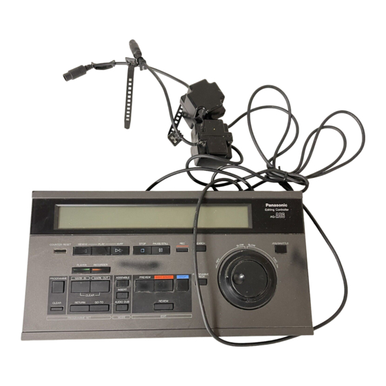 PANASONIC AG-A96 OPERATING INSTRUCTIONS MANUAL Pdf Download | ManualsLib