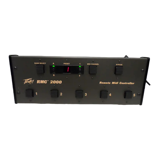 PEAVEY RMC 2000 OPERATING MANUAL Pdf Download | ManualsLib