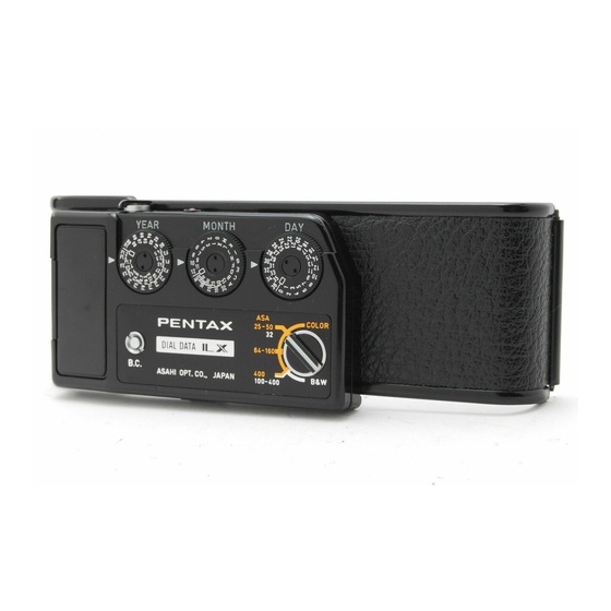 PENTAX DATA LX USER MANUAL Pdf Download | ManualsLib