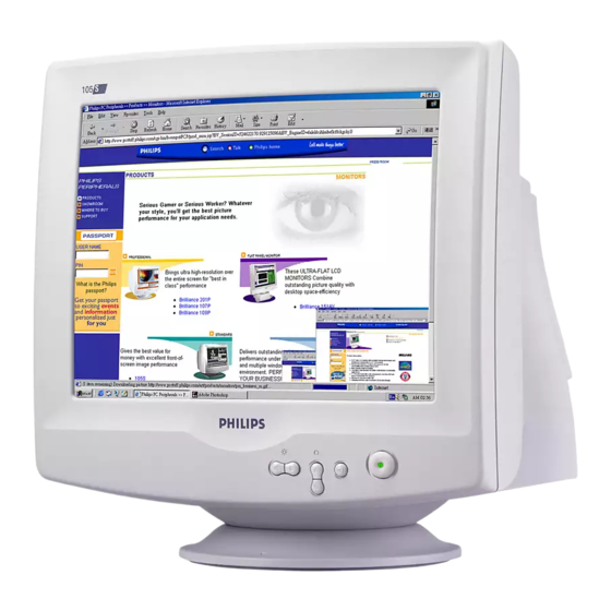 PHILIPS 105S SPECIFICATIONS Pdf Download | ManualsLib