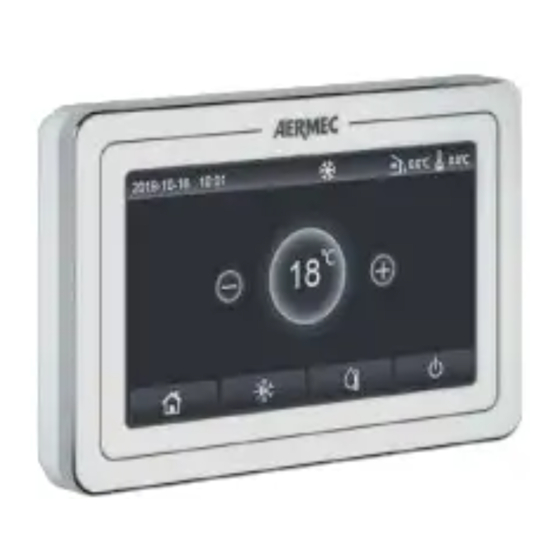 AERMEC HMI-1 USER MANUAL Pdf Download | ManualsLib