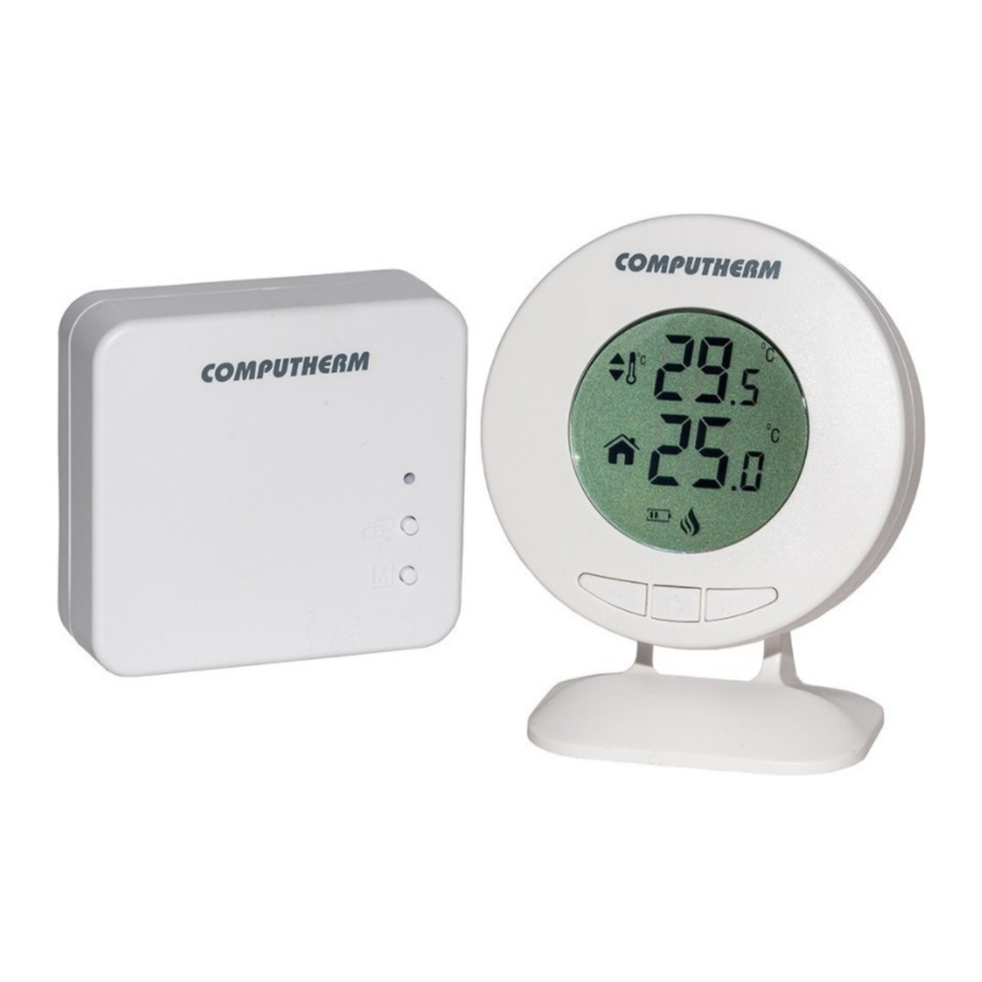 Computherm T30RF - Wireless Digital Room Thermostat Manual | ManualsLib