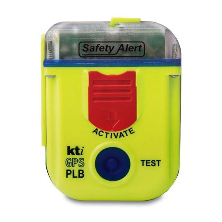 KTI Safety Alert PLB SA2G - 406MHz Personal Locator Beacon Manual ...