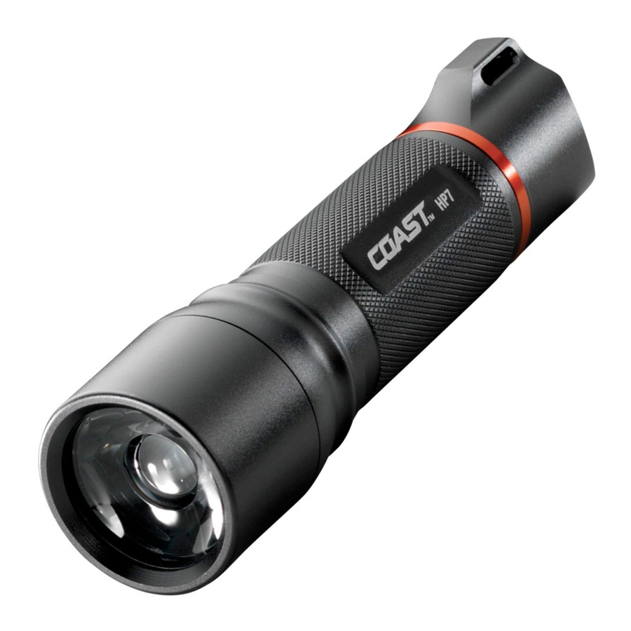 Coast HP7 - Flashlight Manual | ManualsLib