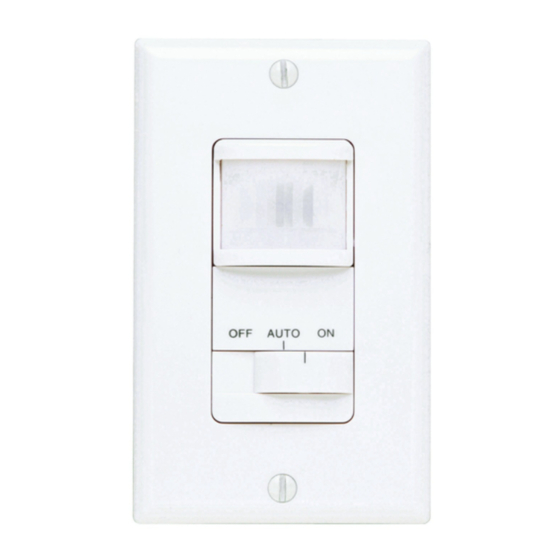 Cooper 6105 - Motion Sensing Wall Switch Manual | ManualsLib
