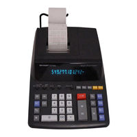 Sharp EL-2196BL - Electronic Printing Calculator Manual | ManualsLib