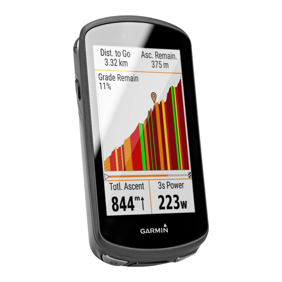 GARMIN EDGE 1030 PLUS OWNER'S MANUAL Pdf Download | ManualsLib