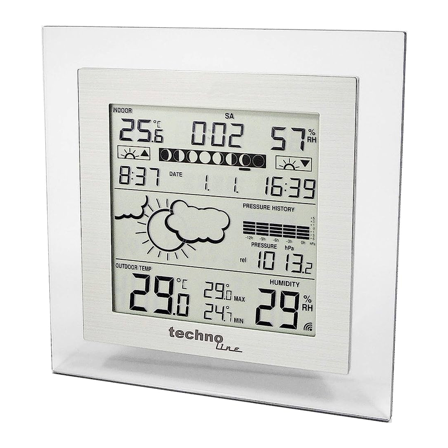 Techno Line WS 9257-IT - Weather Station Manual | ManualsLib
