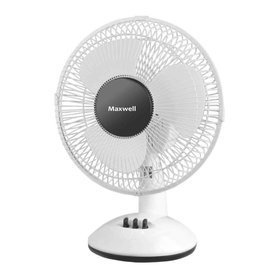 Maxwell MW-3547 W - Desk Fan Manual | ManualsLib