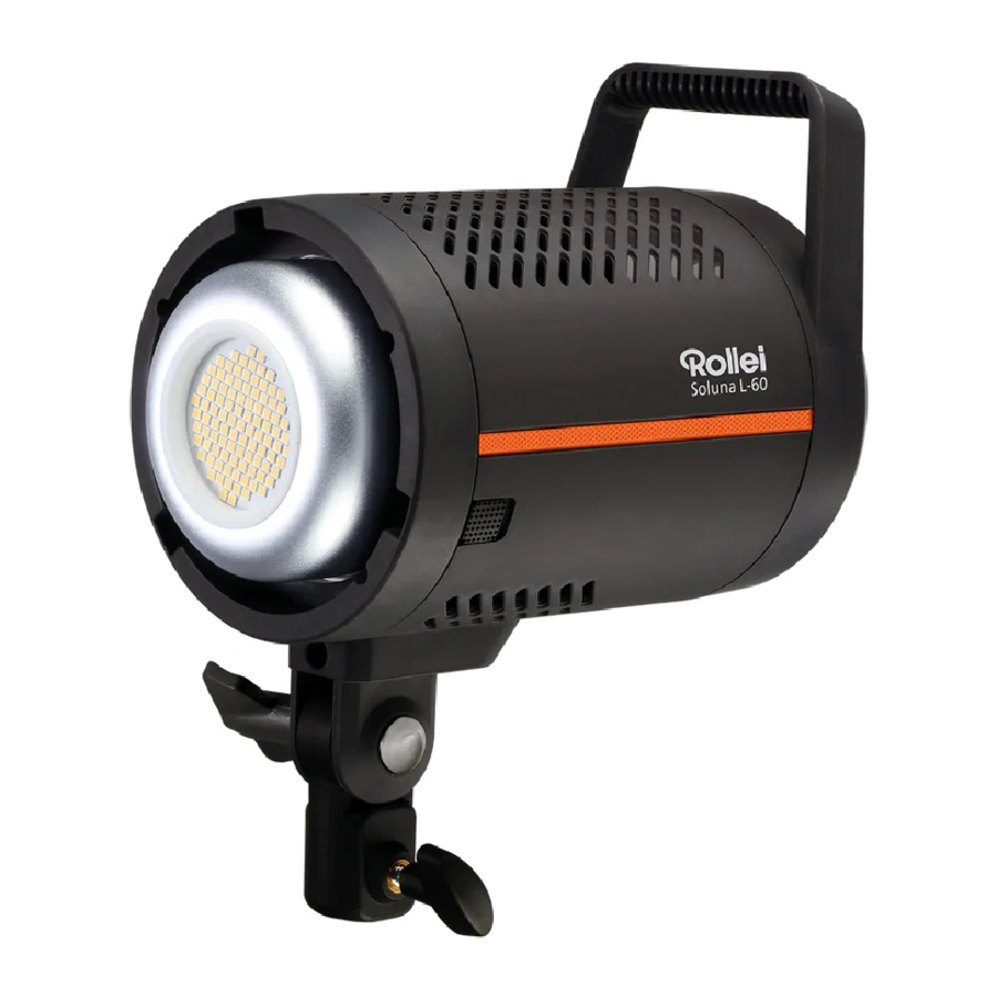 Rollei Soluna L-60 / L-100 - LED Steady Light Manual | ManualsLib