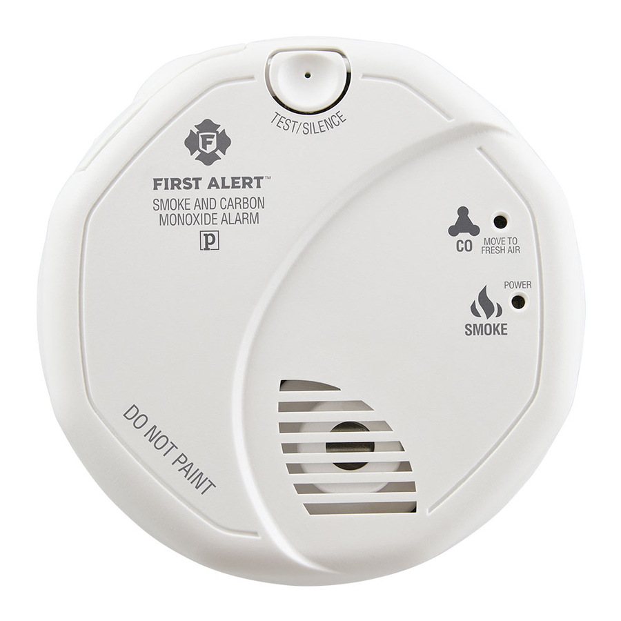 First Alert SCO5 - Combination Carbon Monoxide And Smoke Alarm Manual ...