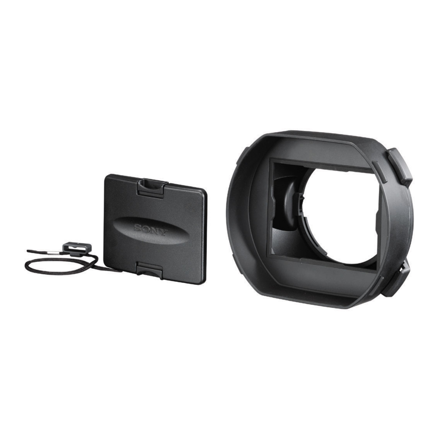 Sony LSF-S58 - Lens Hood Manual | ManualsLib