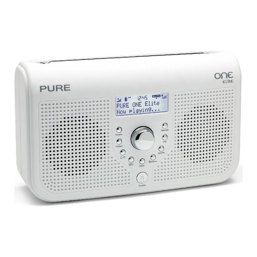 Pure ONE Elite - Radio Alarm Clock Manual | ManualsLib