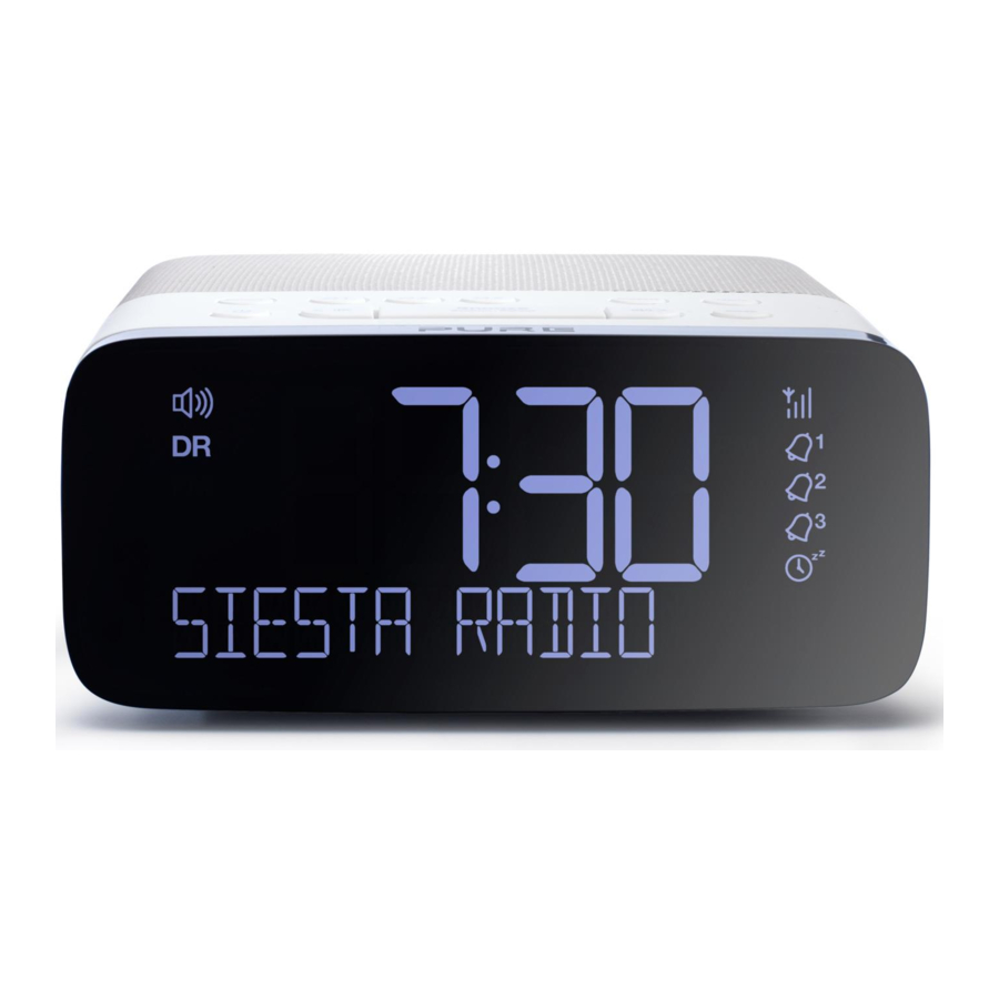 Pure Siesta Rise - Alarm Clock Radio Manual | ManualsLib