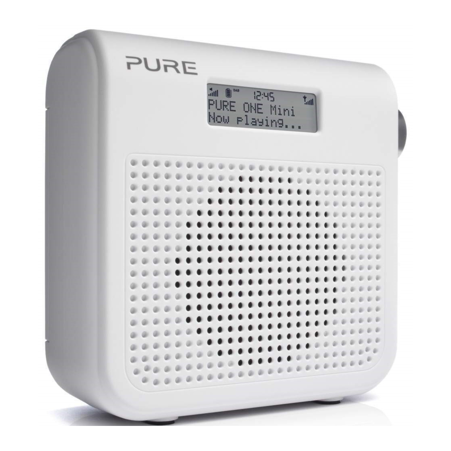 Pure One Mini Series 2 - Alarm Clock Radio Manual | ManualsLib