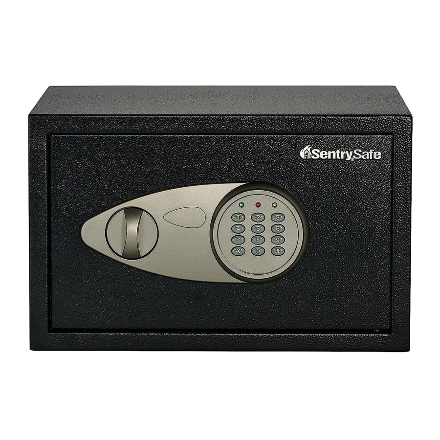 SentrySafe Masterlock X055 - Security Safe Manual | ManualsLib