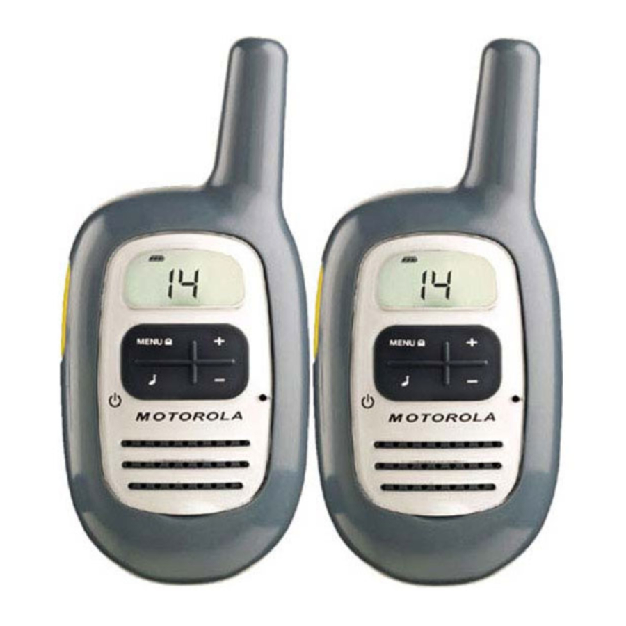 Motorola FV200 Series - Two-Way Radio Manual | ManualsLib