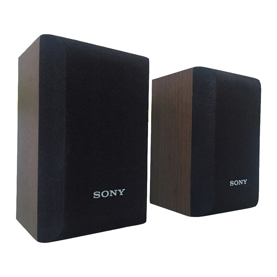 Sony SS-SR3000 - Speaker System Manual | ManualsLib