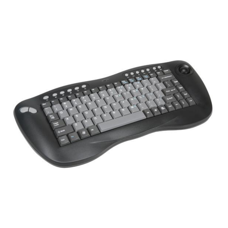 Adesso WKB-3000UB - Wireless Mini Trackball Keyboard Manual | ManualsLib