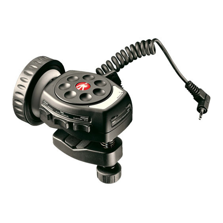 Manfrotto 521PFi - Focus Remote Control Manual | ManualsLib