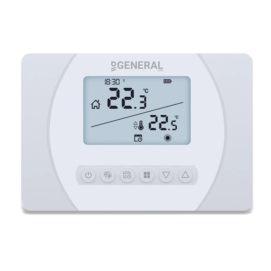 GENERAL LIFE ARUNA 301S - Digital Room Thermostat Manual | ManualsLib