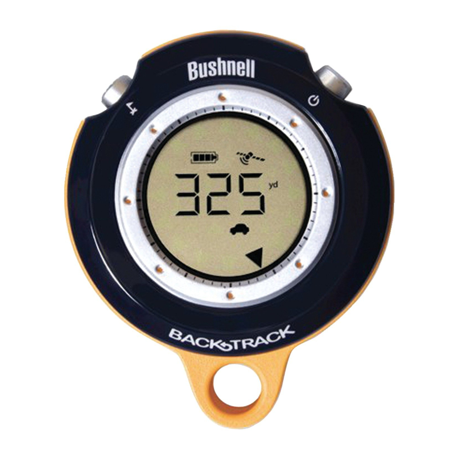 Bushnell BackTrack 36-0050; 36-0051; 36-0052; 36-0053; 36-0055 Manual ...