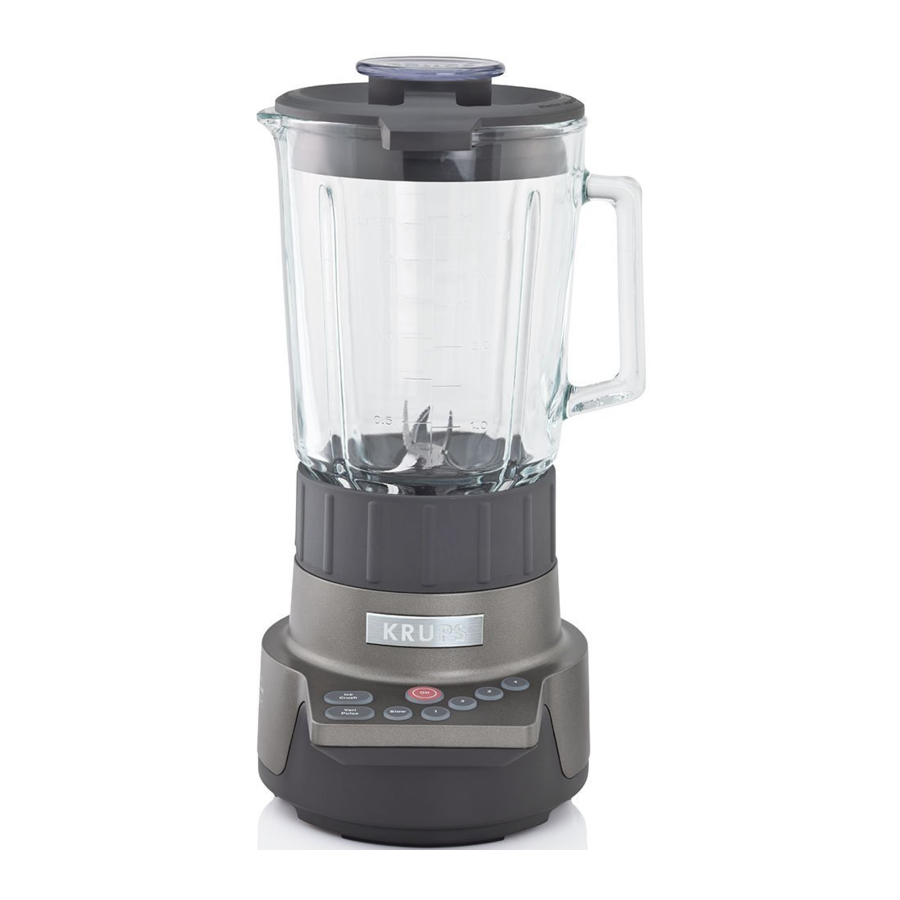 KRUPS PREP EXPERT KB790 - Blender 1.75 liters Manual | ManualsLib