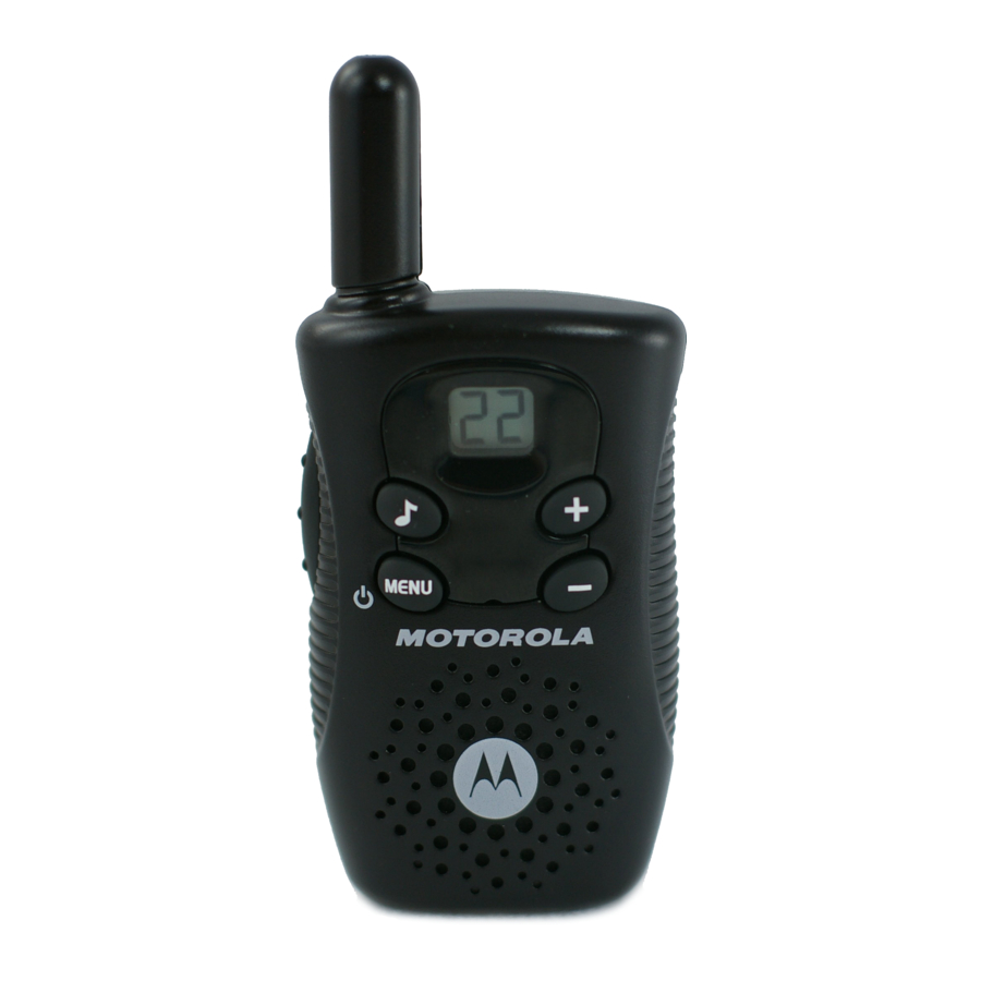 Motorola TALKABOUT T4503 - Two-Way Radio Manual | ManualsLib