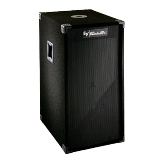 ELECTRO-VOICE ELIMINATOR I SUB SUBWOOFER SPECIFICATIONS | ManualsLib