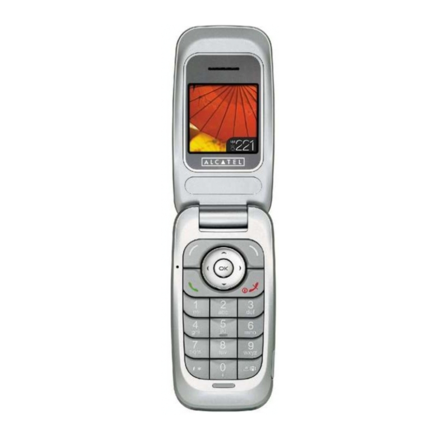 Alcatel OT-E221 - Mobile Phone Manual | ManualsLib