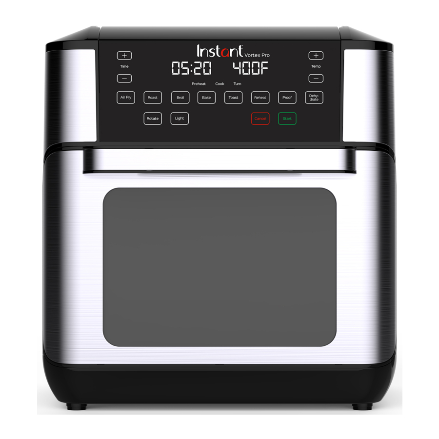 Instant Pot VORTEX PRO - 10-quart Air Fryer Oven Manual | ManualsLib