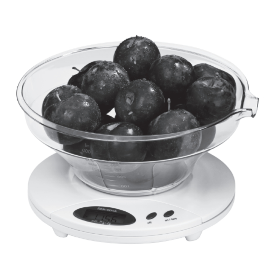 Tescoma Delicia - Electronic Kitchen Scales Manual | ManualsLib